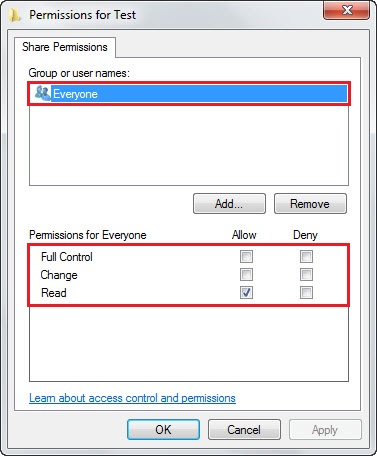 Setting up a password-protected file share for the Scan to Network Folder